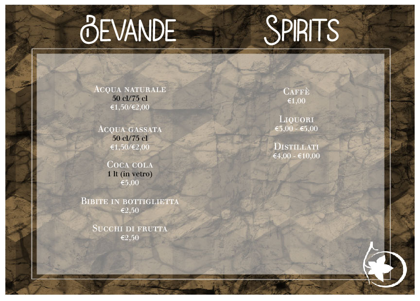 Menu - La Rustica Restaurant & Pizza